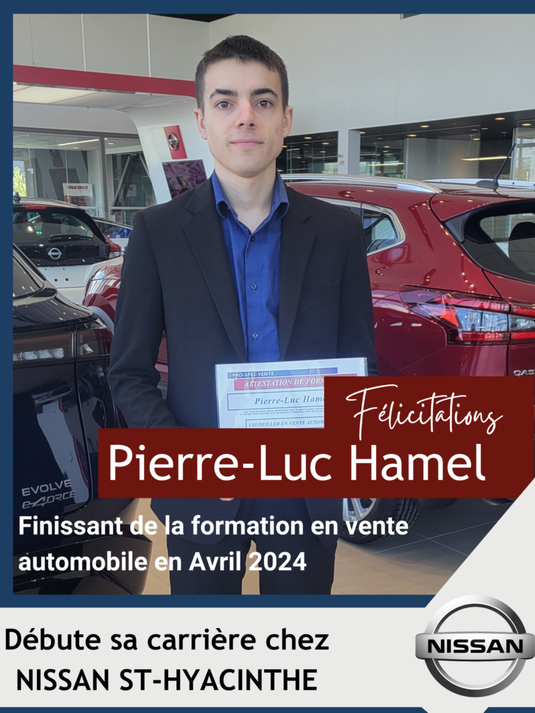 Avis de nomination chez Nissan de St-Hyacinthe