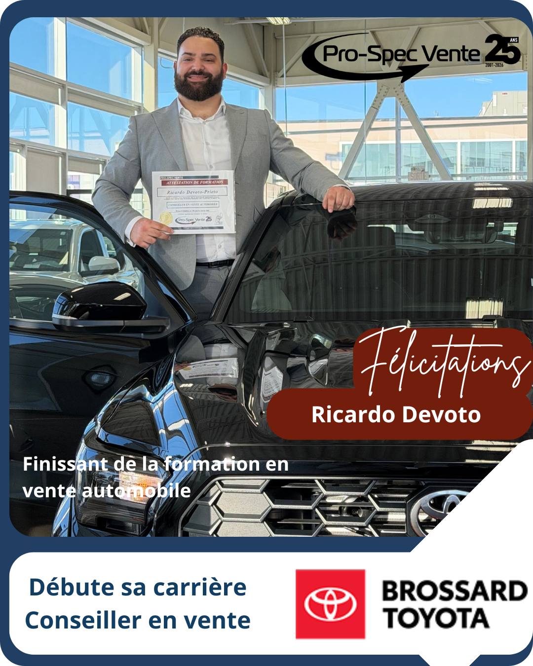 Avis de nomination chez Brossard Toyota